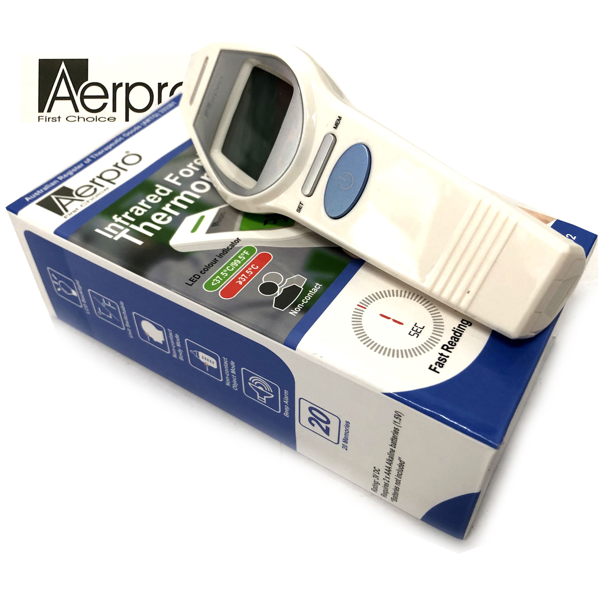 Aerpro Non Contact Infra Red Forehead & Body Thermometer Australian AR