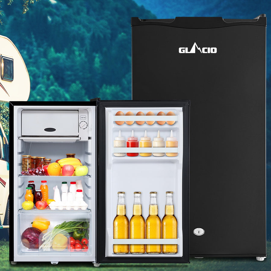 Glacio 95L Portable Fridge Freezer Upright Camping Caravan 12V/24V/240