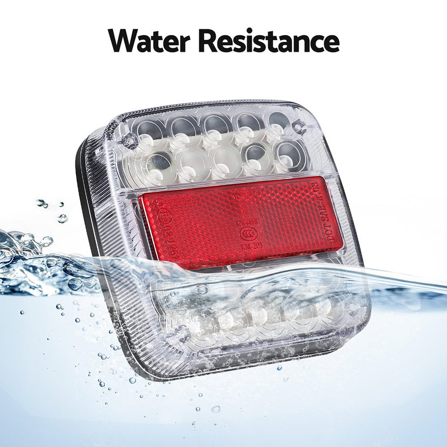 IP68 Waterproof LED Tail Lights Set for Truck, Ute, Trailer - Giantz