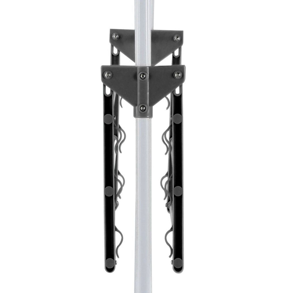 CARLA HOME Folding 3 Tier Clothes Laundry Drying Rack with Stainless S