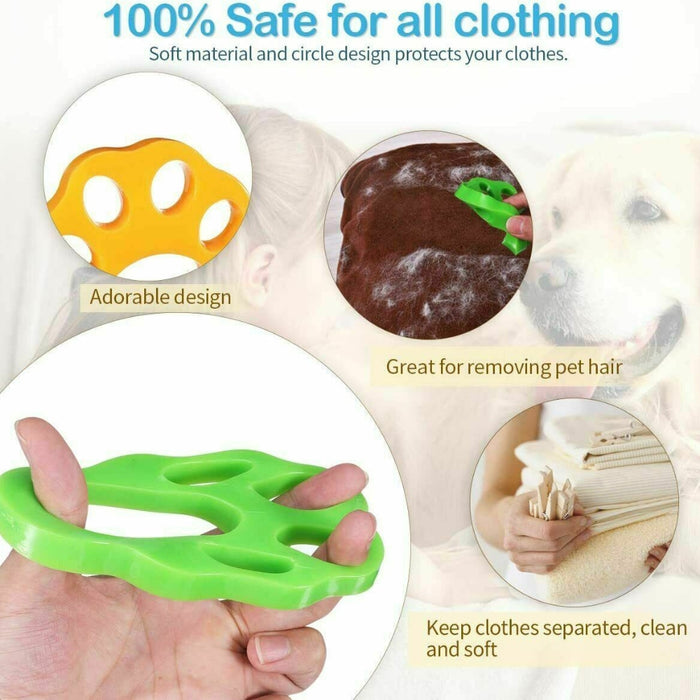 2Pcs Pet Hair Remover Floating Fur Catcher Laundry Lint Dog Cat Washin