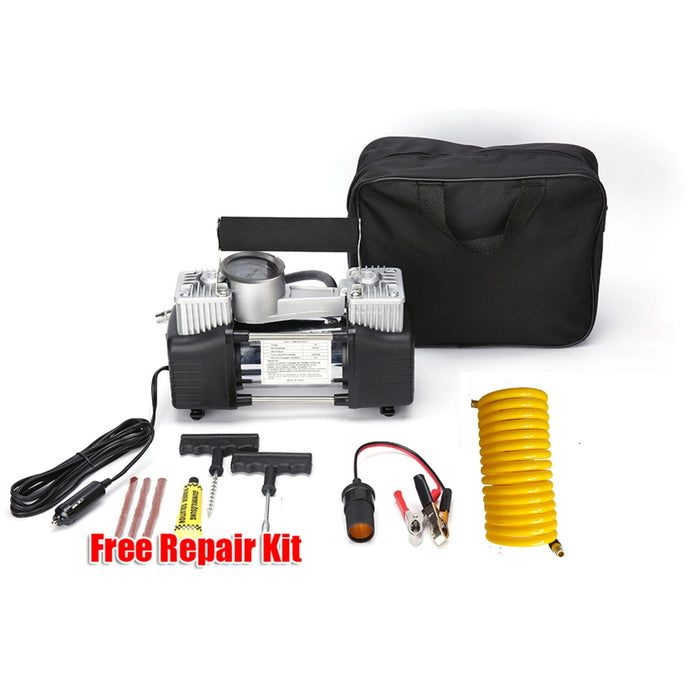 12V 150PSI Car Air Compressor Portable Tyre Deflator Inflator Pump 4WD