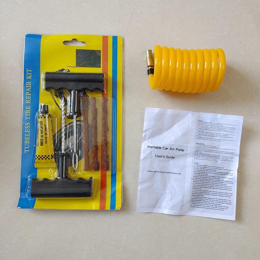 12V 150PSI Car Air Compressor Portable Tyre Deflator Inflator Pump 4WD