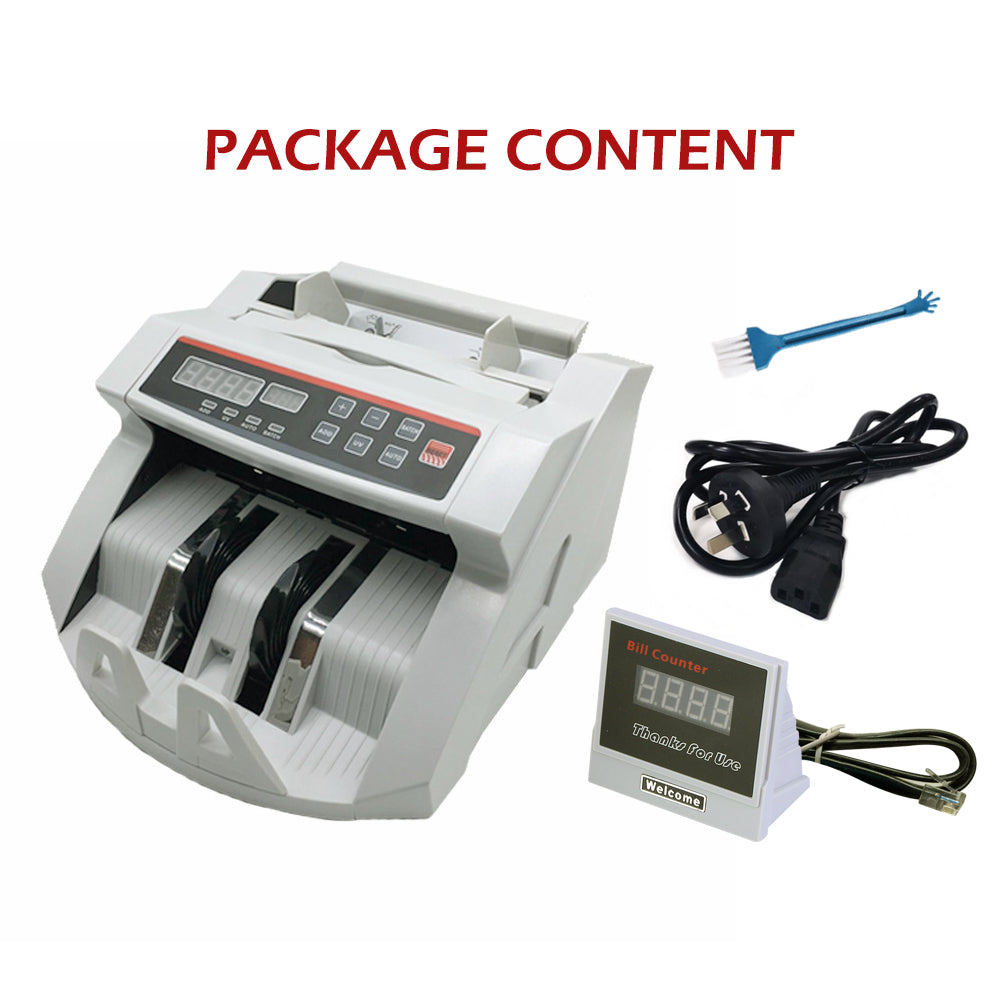 Australian currency notes Cash counter machine + Quantity digital disp