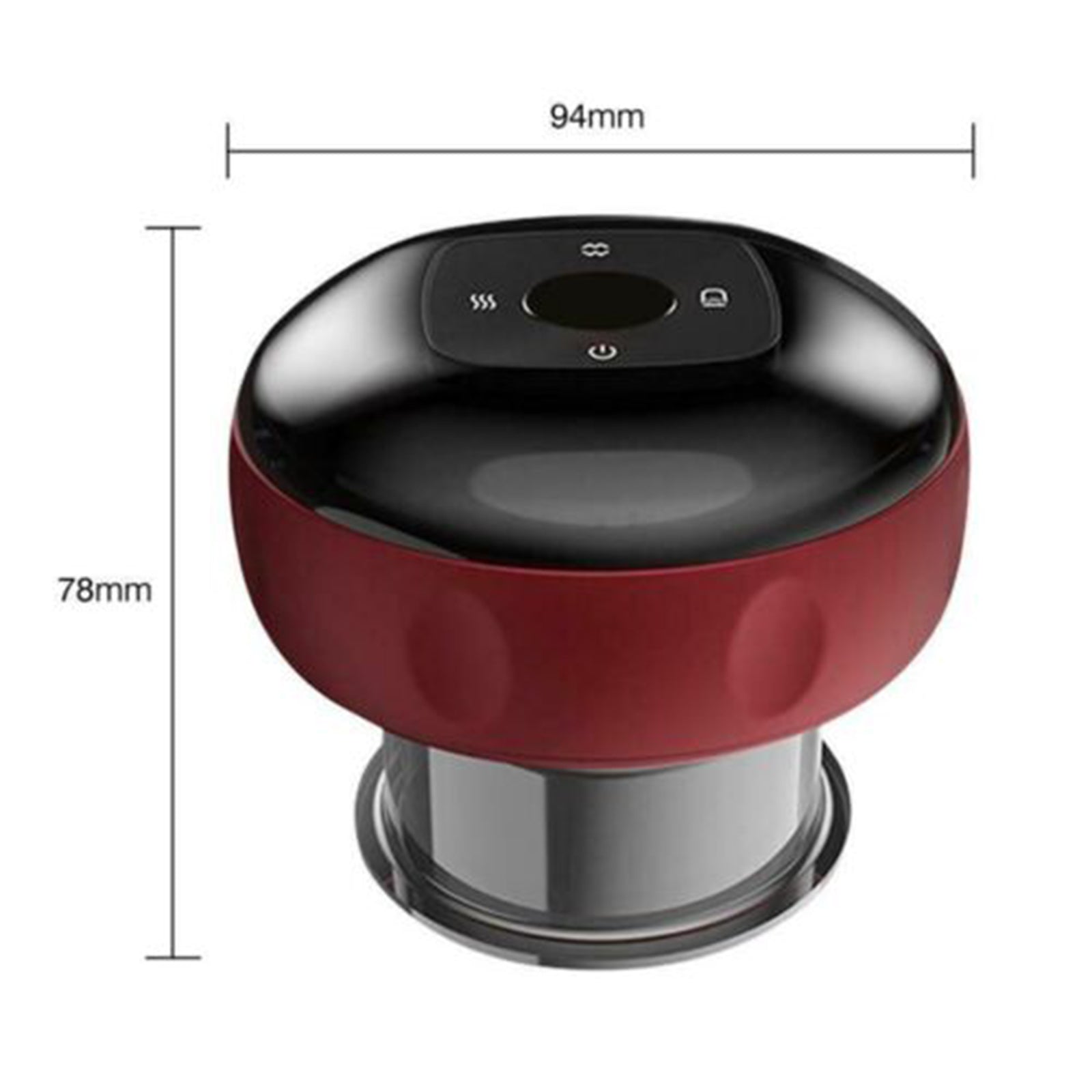 12 levels Electric Cupping Therapy Smart Scraping Massager Red Light H
