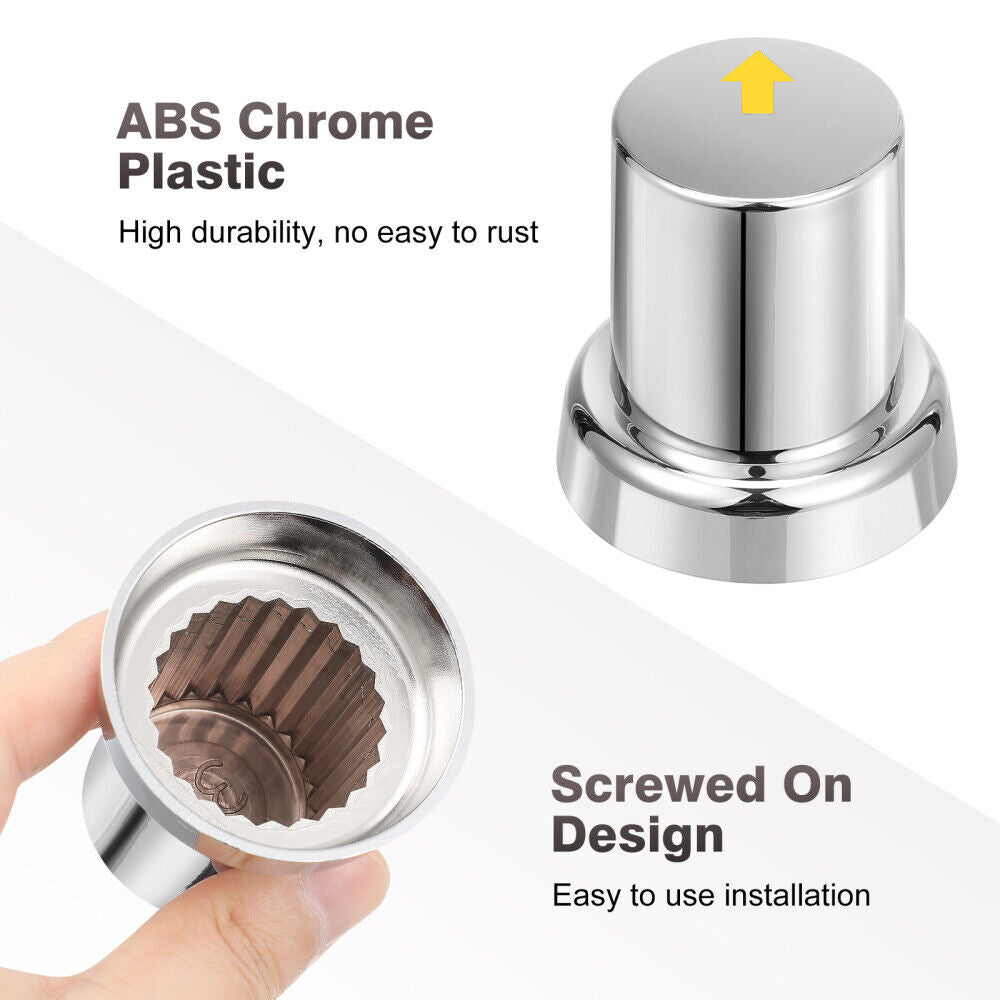 20PCS ABS Wheel Nut Covers Safety Arrow Chrome Caps For Trucks Trailer