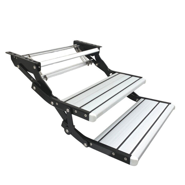 Aluminium Double Caravan Step Pull Out Folding Steps For Road RV Campe