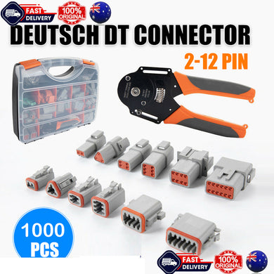 1000PCS Deutsch DT Connector Plug Kit With Genuine Deutsch Crimp Tool