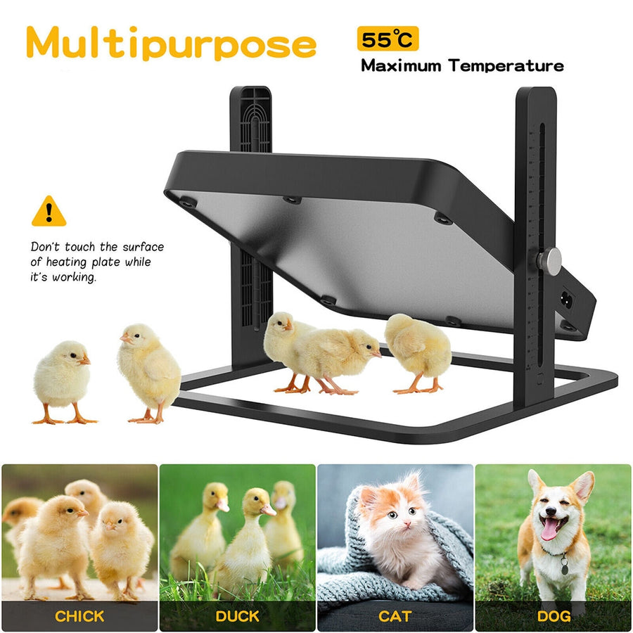 13W Chick Brooder Heating Plate 27x27cm Chicken Coop Heater Duck Poult