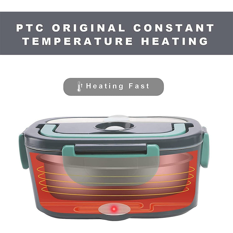 Electric Lunch Box Food Warmer Portable Leakproof Food Heater Car Home