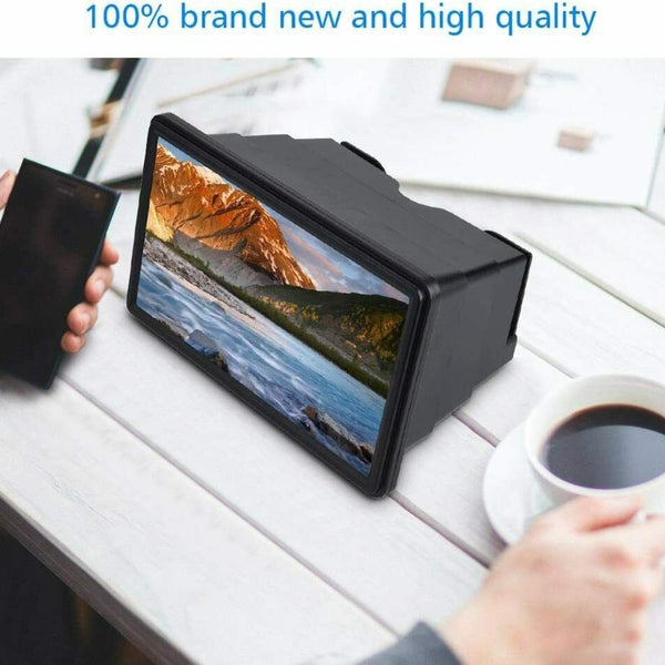 3D Mobile Phone Screen Magnifier 12" HD Video Amplifier for Smartphone