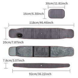 Electric Dual Infrared Light Heat Back Massager Waist Brace Lumbar Sup