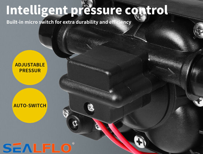 12V Caravan Water Pump High Pressure Self-priming rv Camping Boat 55PS