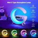 White Smart G Lamp Night Light Bluetooth Speaker Wireless Charger LED