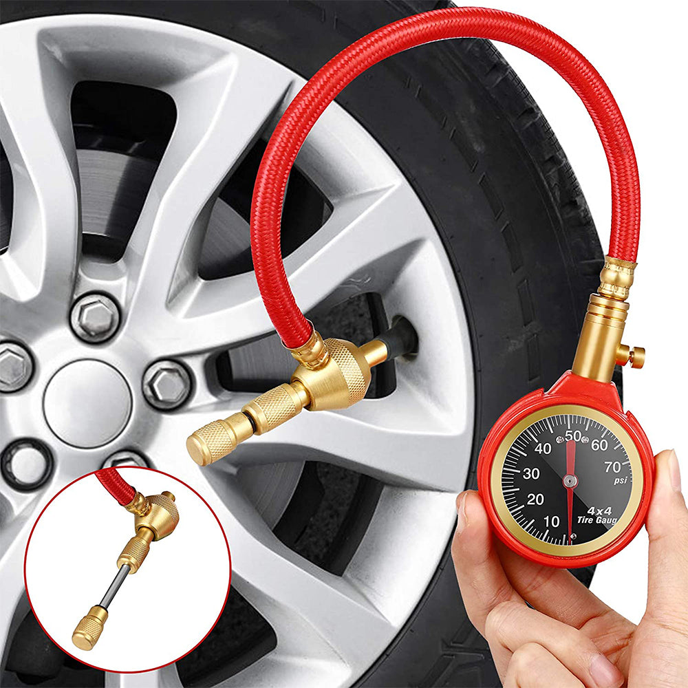X-BULL Tyre Deflators Tire Automatic 4WD Pressure Gauge 4 Brass Deflat