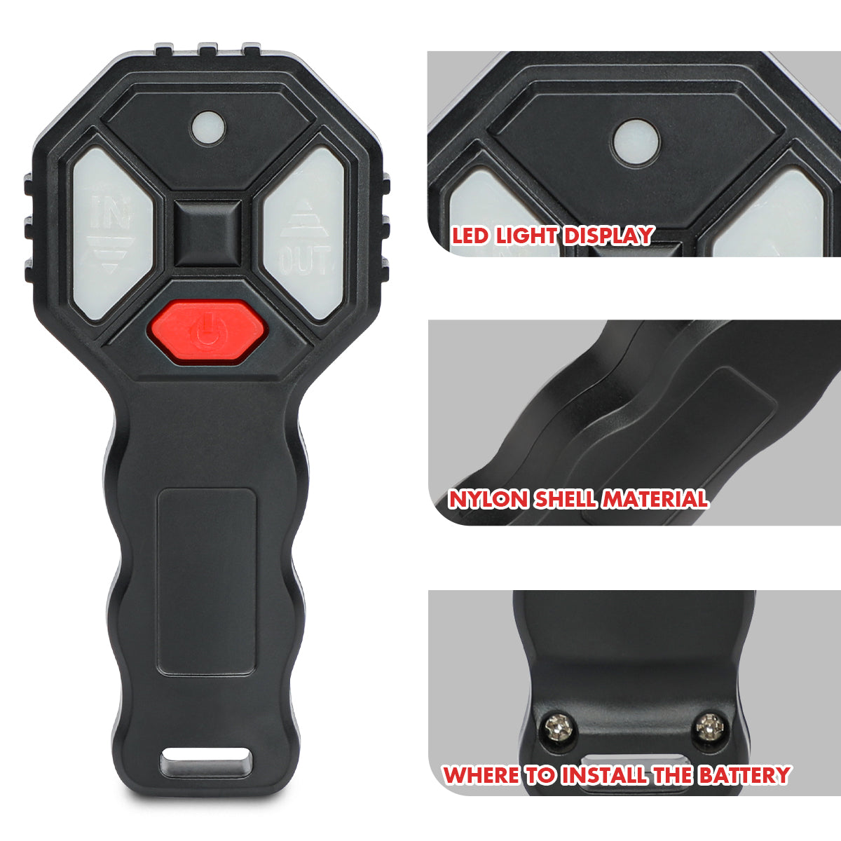 X-BULL 2x Wireless Winch Remote Control 12 Volt Handset Switch 150ft 4