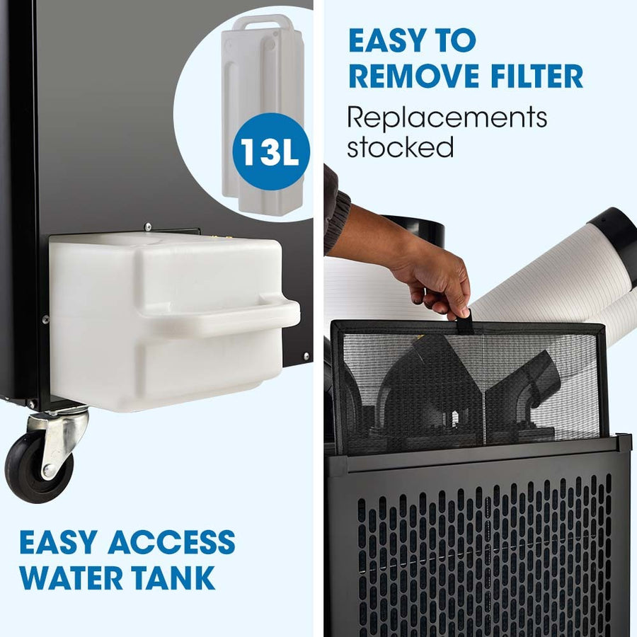 POLYCOOL 6.5kW Portable Industrial Spot Cooler, with Triple Cooling Du