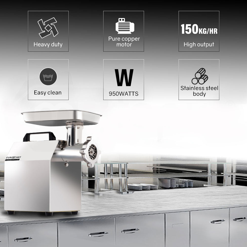 MG950 Series II Electric Meat Grinder Mincer Commercial Silver