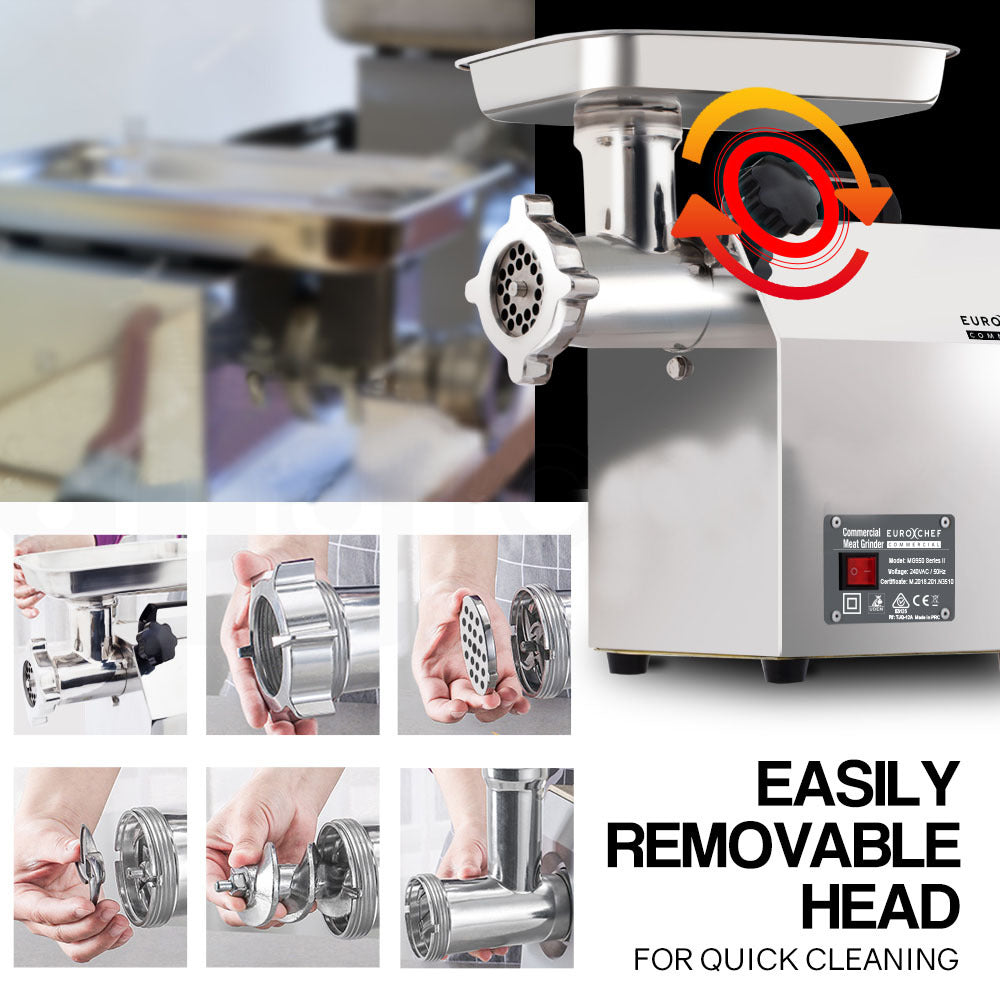 MG950 Series II Electric Meat Grinder Mincer Commercial Silver