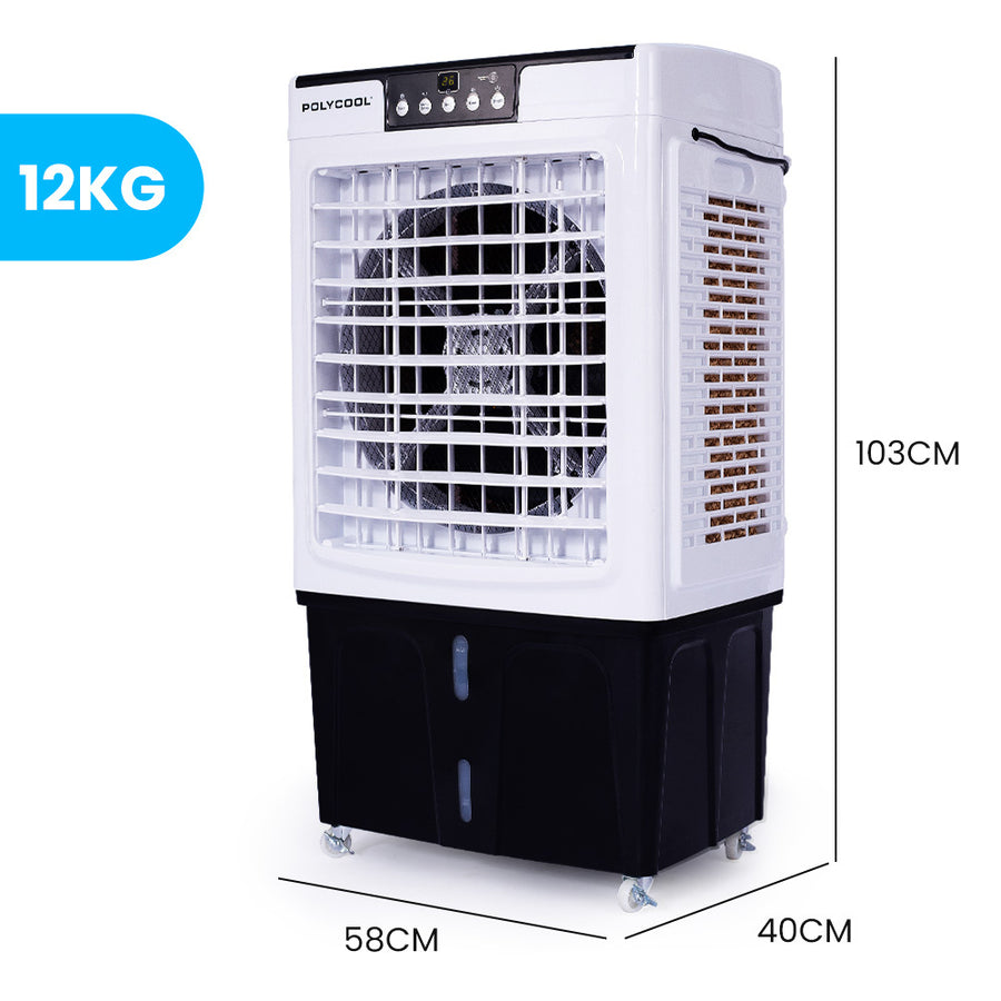 POLYCOOL 45L 125W Evaporative Air Cooler Portable Industrial Fan, Puri