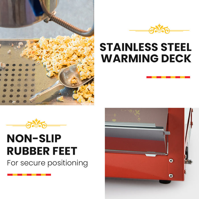 EUROCHEF Commercial Electric Popcorn Maker Machine Pop Corn Popper Coo