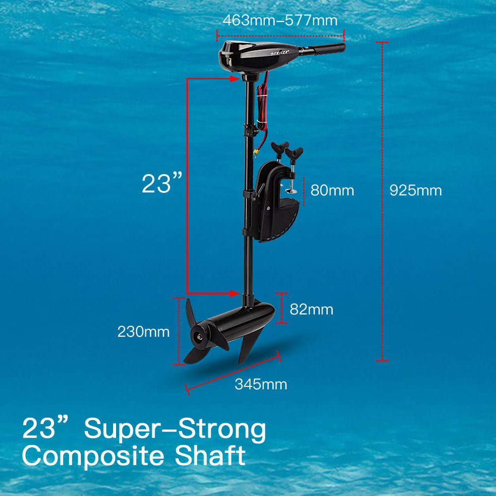 Striker 60LBS Electric Trolling Motor Inflatable Boat Fishing Marine O