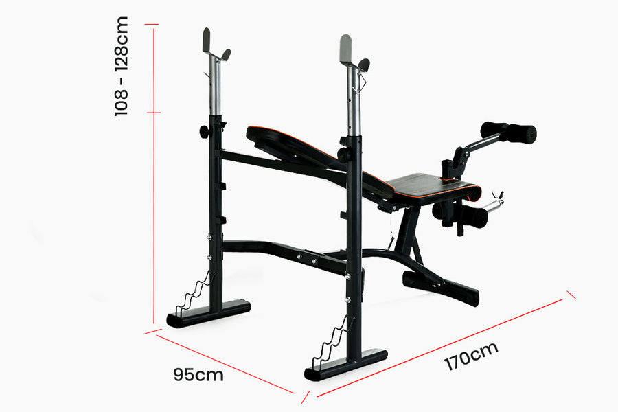 PROFLEX Weight Bench Workout Gym Press Adjustable Home Lifting Fitness