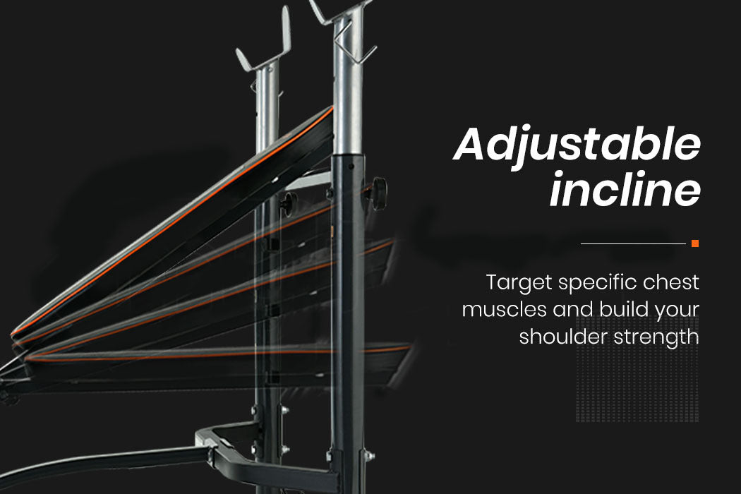 PROFLEX Weight Bench Workout Gym Press Adjustable Home Lifting Fitness