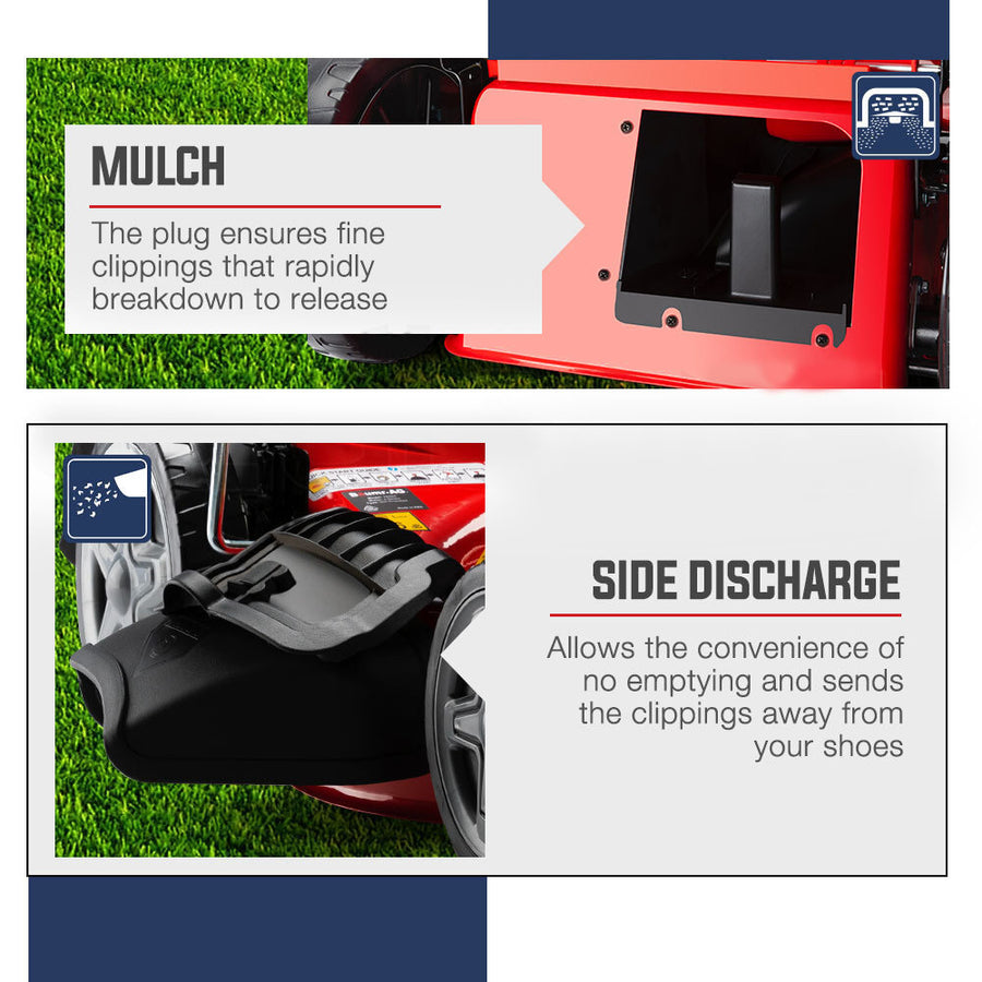 Baumr-AG Lawn Mower 18 220cc Petrol Self-Propelled Push Lawnmower 4-St