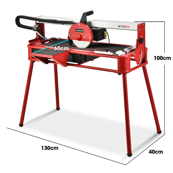 BTS210 720mm Electric Tile Saw Cutter 800W Wet Cut with Extension Tabl