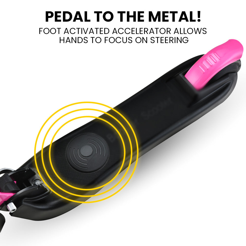 Hyper 125W Kids Electric Scooter Foldable Pink