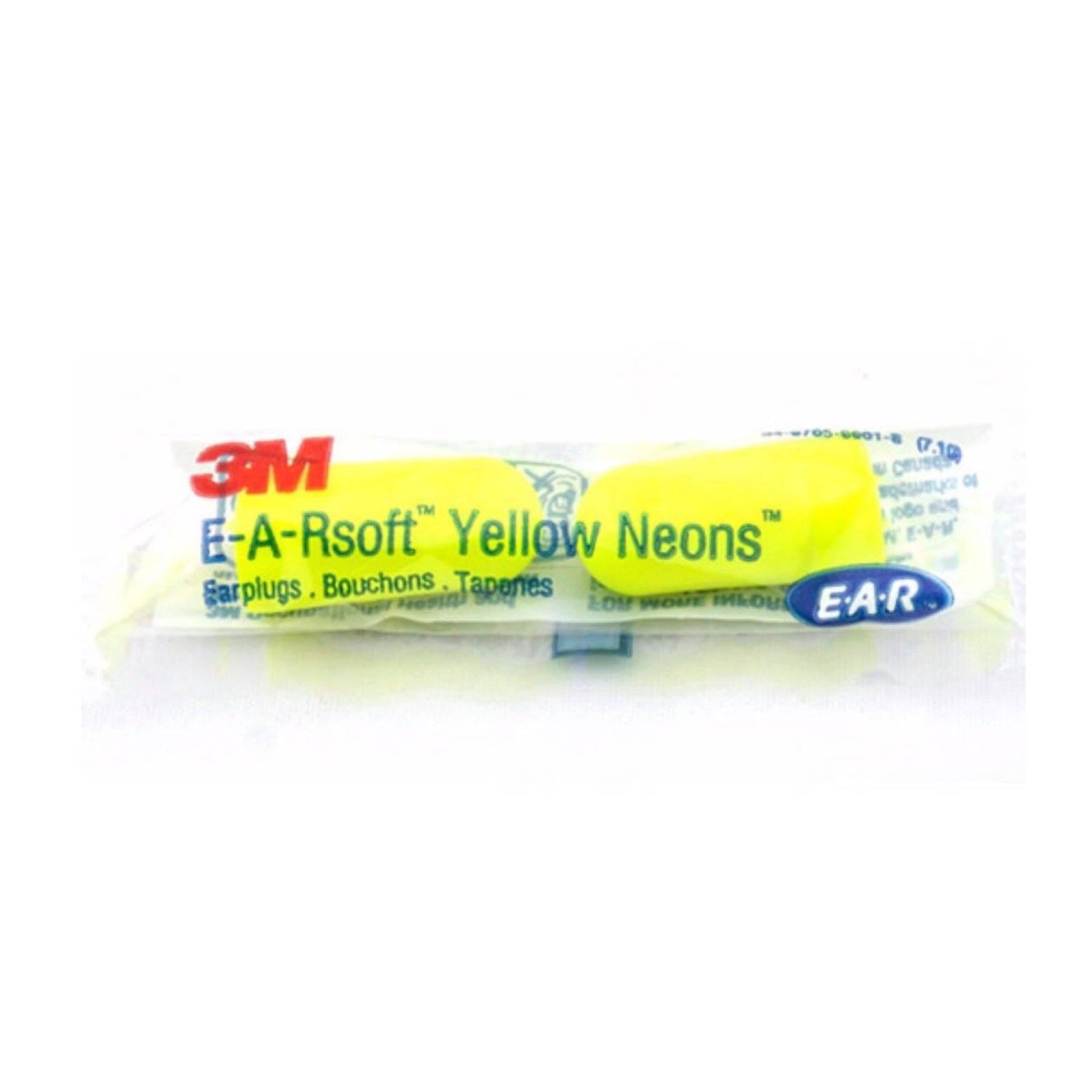 200 Pairs 3M Foam Safety Neon Earplugs Workplace Noise Reduction Dispo