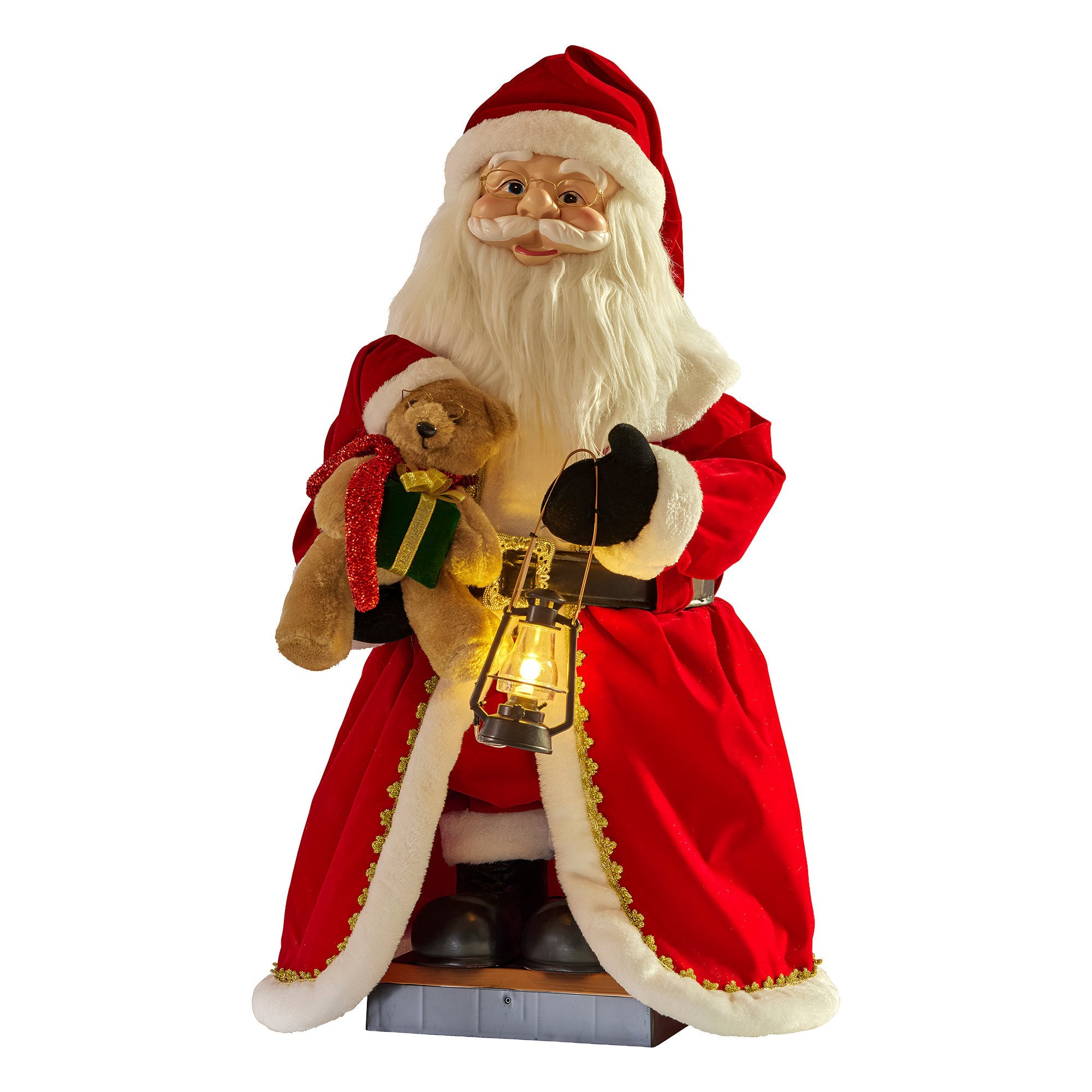 Christabelle 1.1m Musical Led Animated Christmas Santa Claus Lantern D