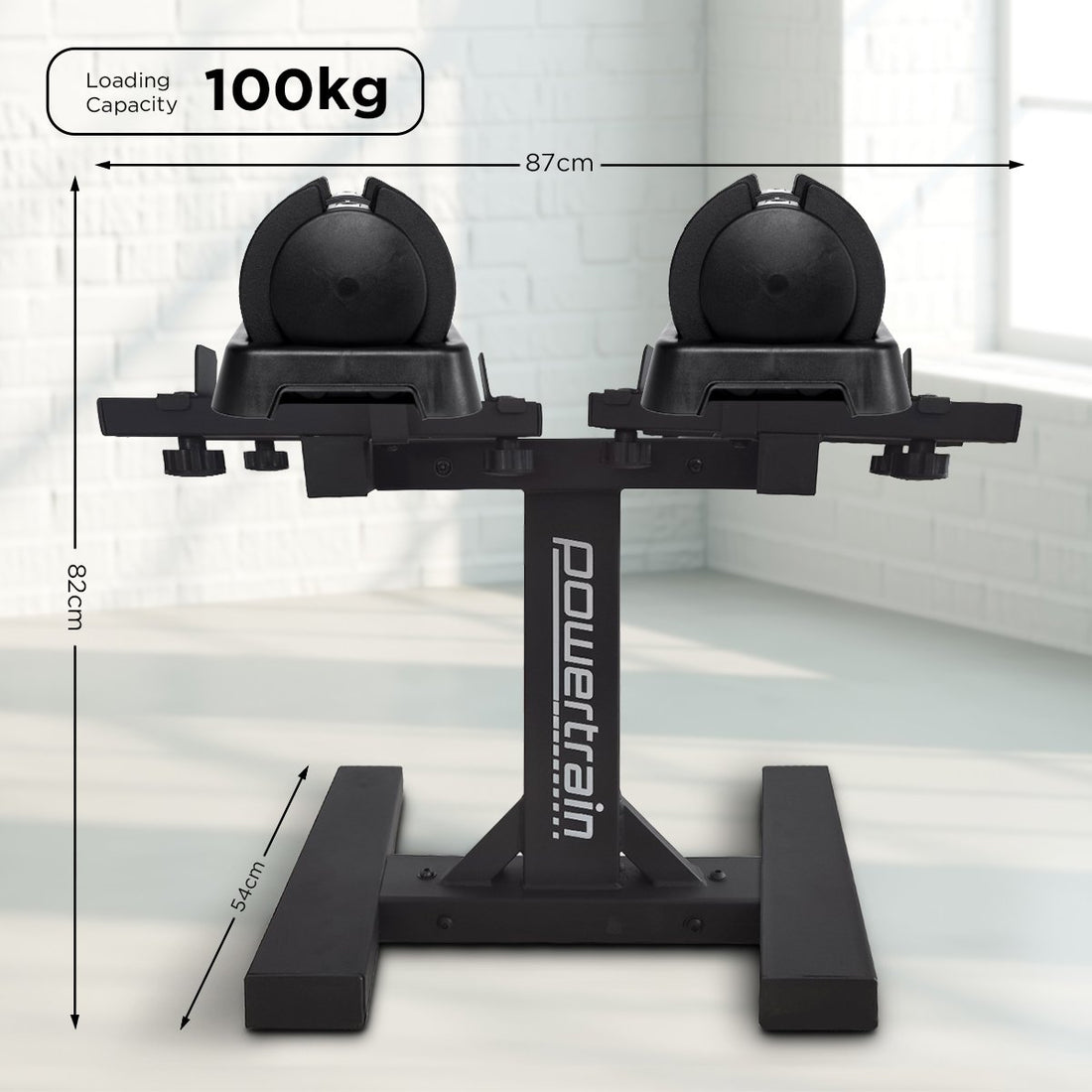 Powertrain GEN2 Pro Adjustable Dumbbell Set - 2 x 25kg 50kg Home Gym W