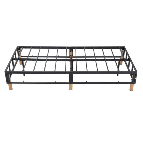 Metal Bedframe Mattress Foundation Light Grey – King