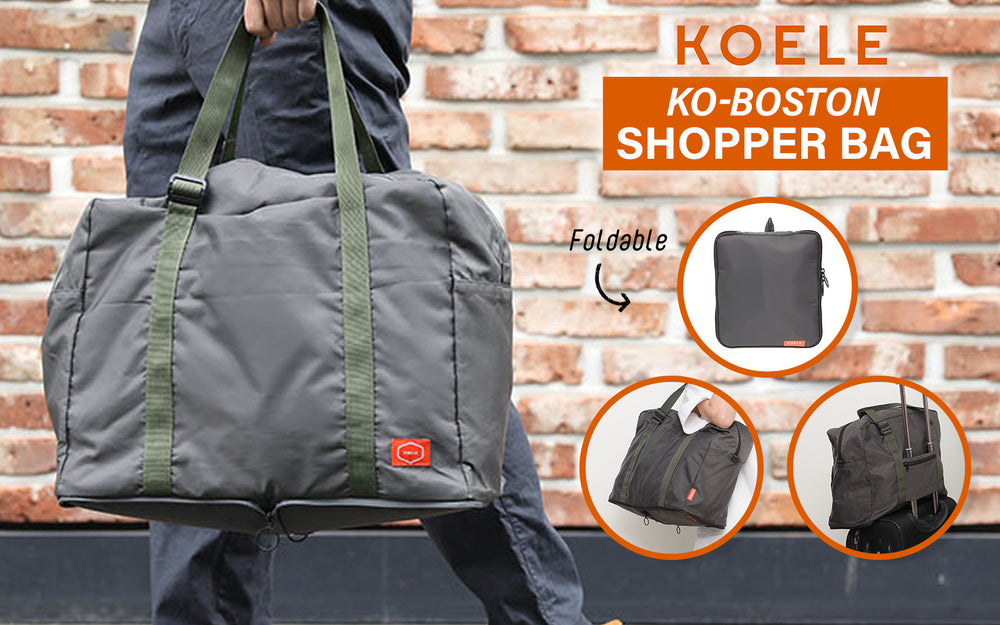 Shopper Bag Travel Duffle Bag Foldable Laptop Luggage Nylon KO-BOSTON