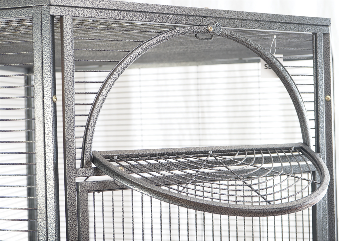 YES4PETS 185cm XXL Corner Bird Cage Pet Parrot Aviary Perch Castor Whe