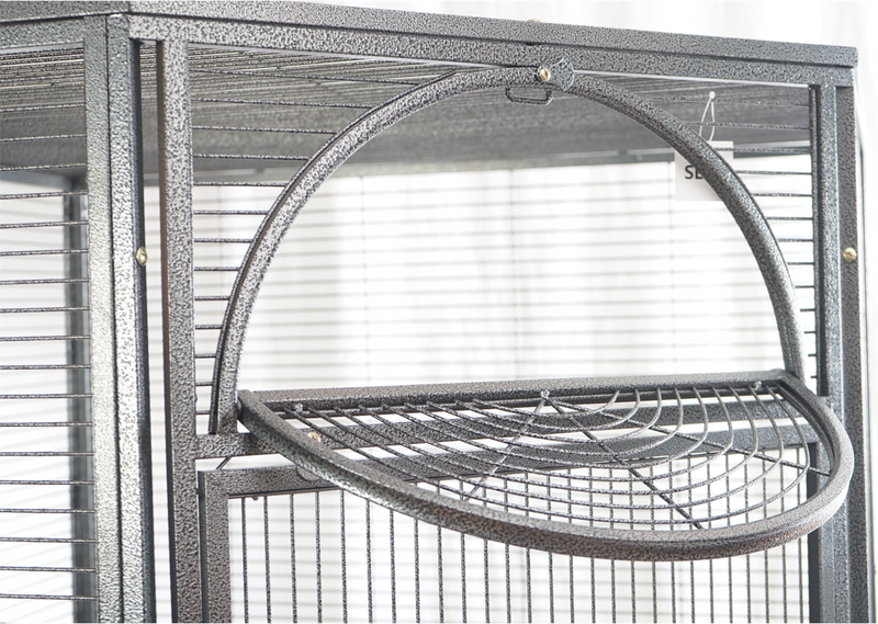 YES4PETS 185cm XXL Corner Bird Cage Pet Parrot Aviary Perch Castor Whe