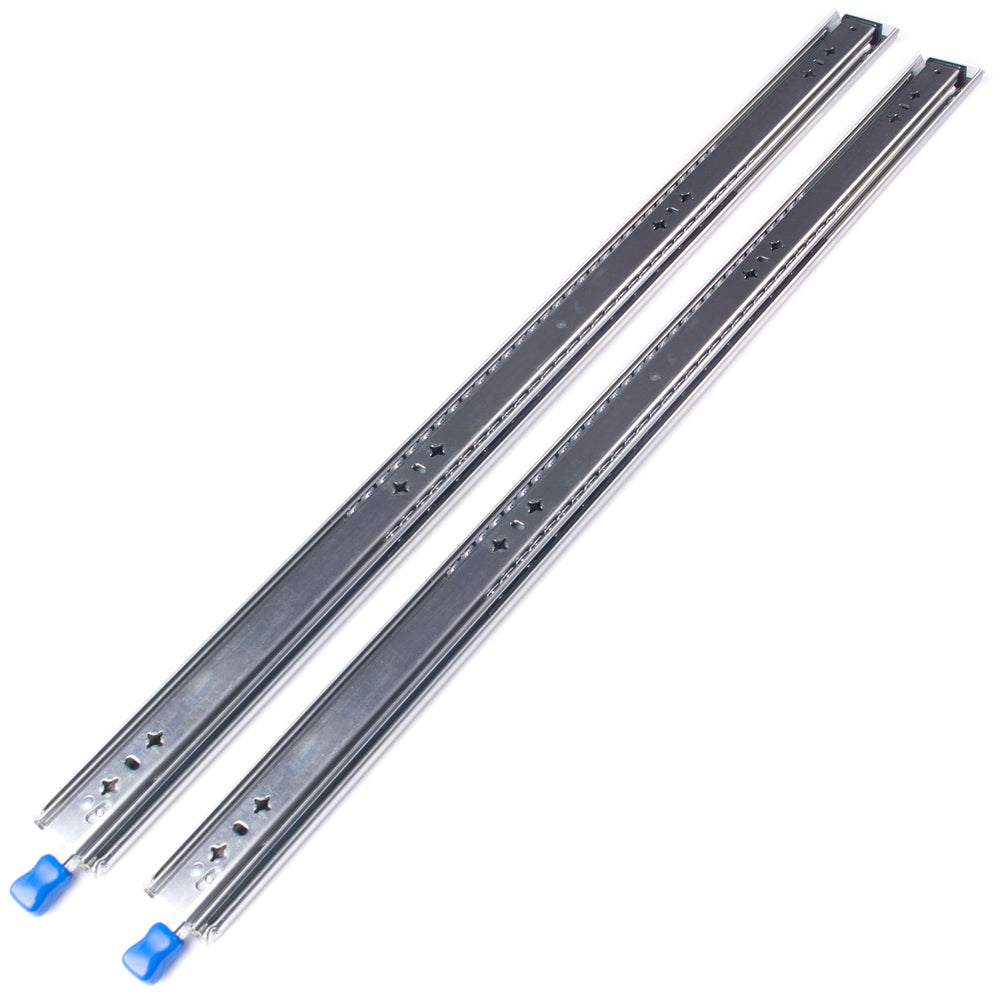 32in Pair 150KG Heavy Duty Drawer Slides Rails Runners Locking Ball Be