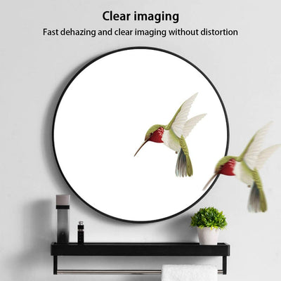 Slim Design 50CM Black Bathroom, Living Room, Hallway Mirror Round Mir