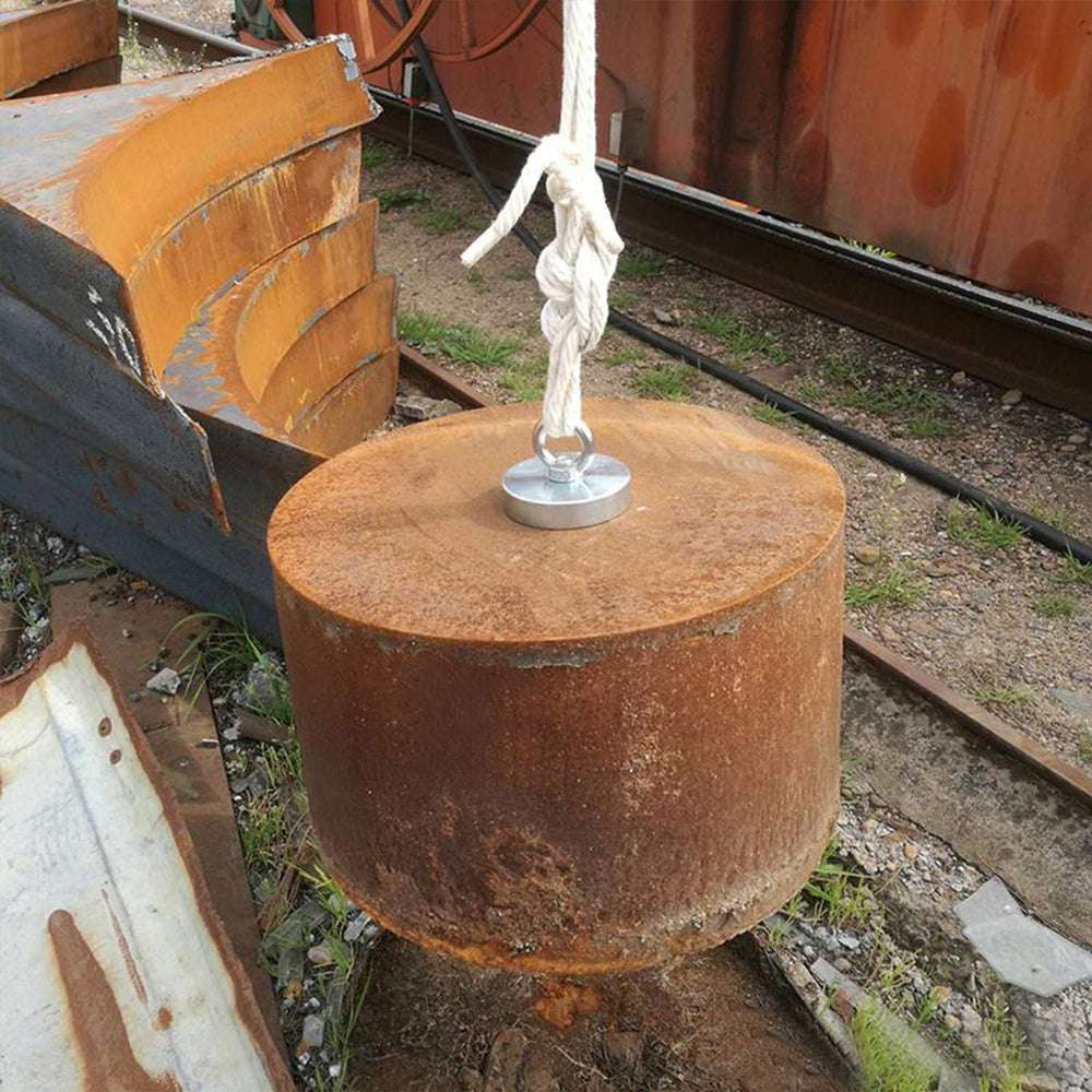 Salvage 250KG Recovery Magnet Hook Countersunk Hole Eyebolt Treasure H