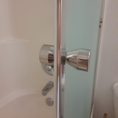 Shower Glass Door Knob Bathroom Round Back-to-Back Handle Pull 304 Bru