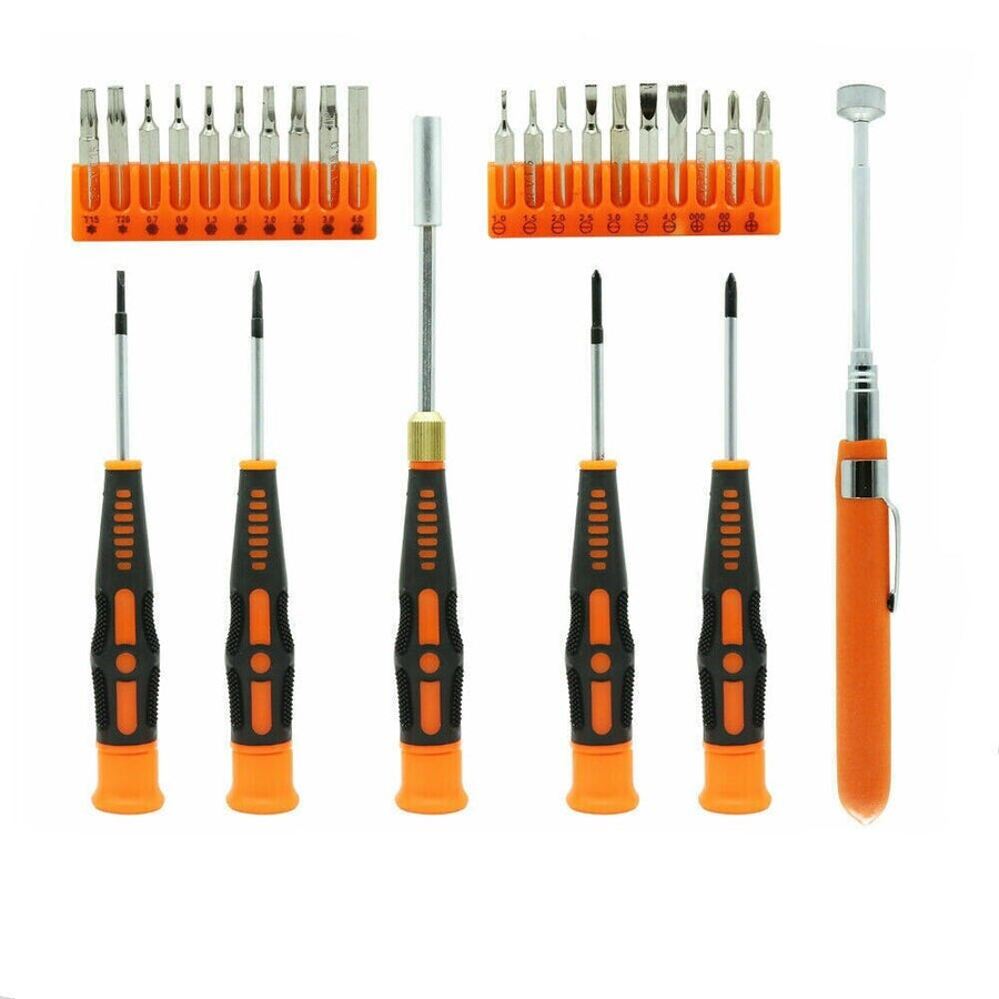 26Pc Precision Screwdriver Set Magnetic Pickup Hex Torx Philip Flat Bi
