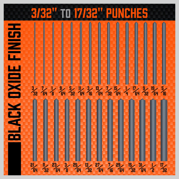 28x Center Transfer Punches Set Machinists Tool Punch Stand Heat Treat