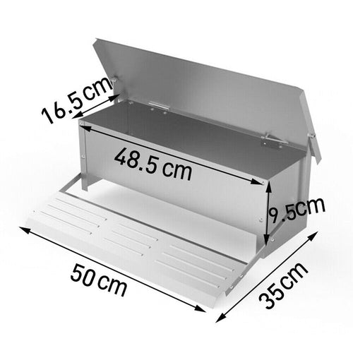 5KG 7.5L Garden Farm Automatic Food Storage Box Stand Chicken Feeder P