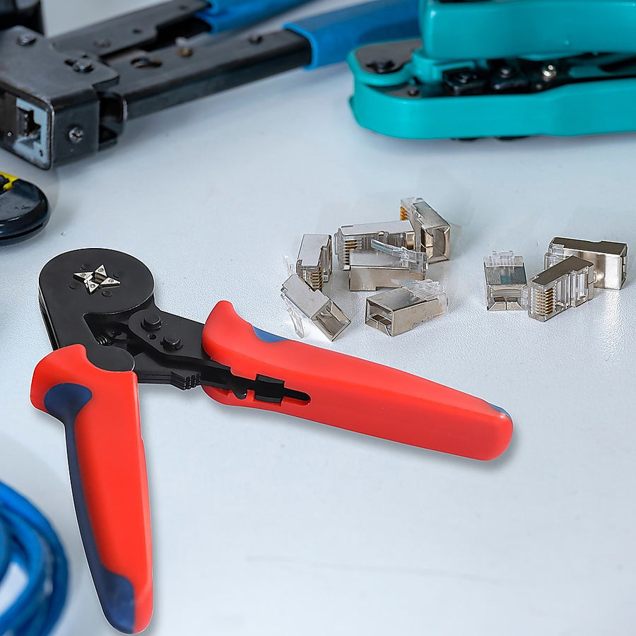 1200Pcs Bootlace Ferrule Crimper kit 0.25-10mm2 Cord End Ratchet Crimp