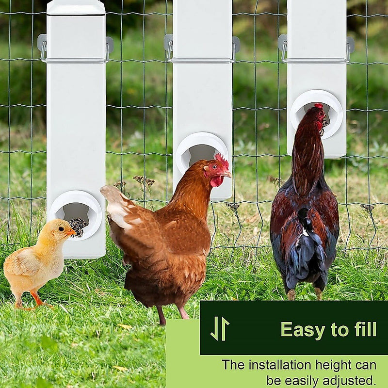 Chicken Bird Feeder Water Dispenser Automatic Waterer Poultry Food Dri