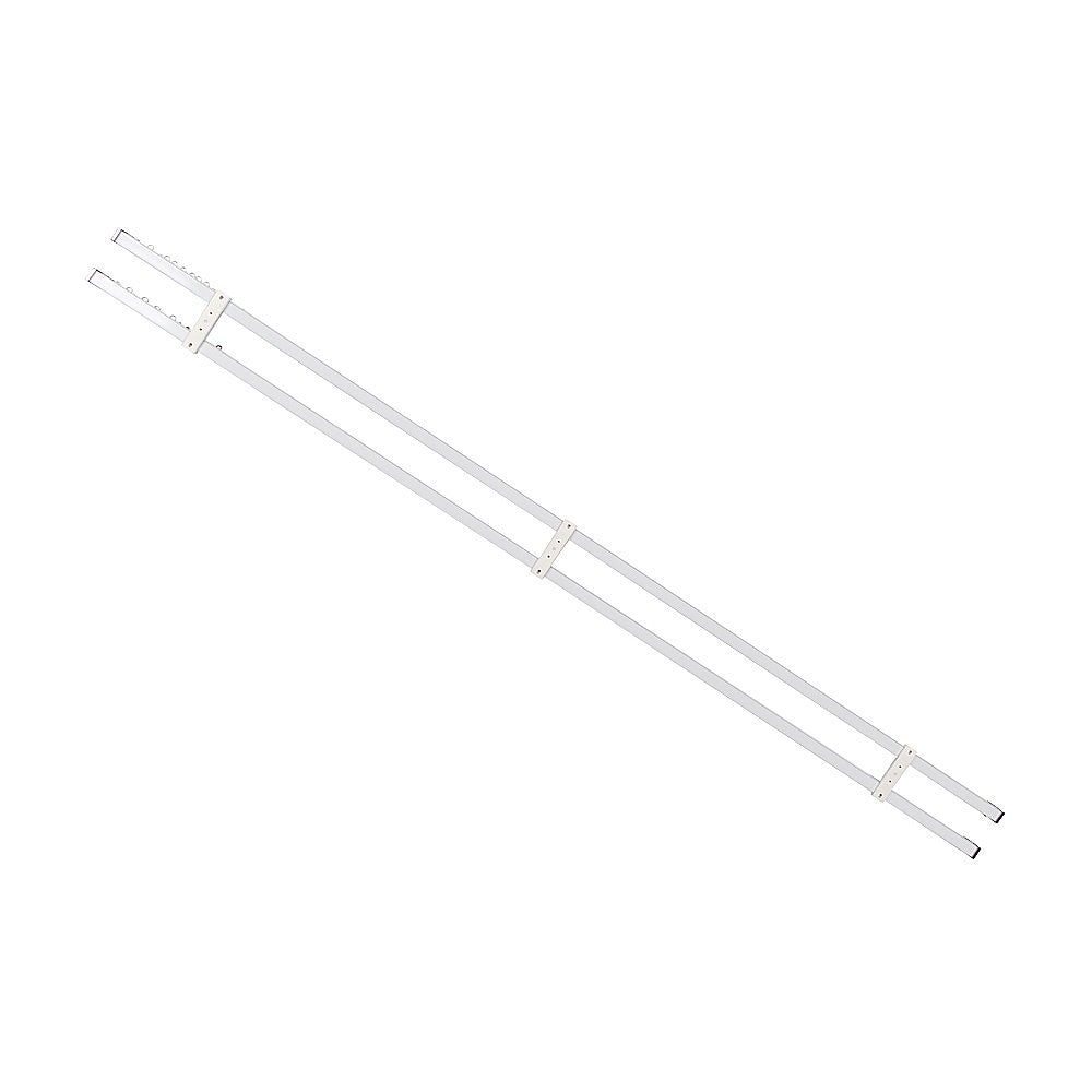 1.5m Double Curtain Tracks Aluminium Rail & Brackets For Both Curtain
