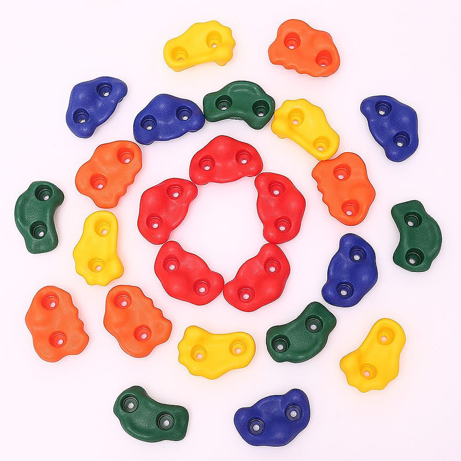Jungle Gym Rock Climbing Holds Kids Wall Mounting Hardware Knotted Rop