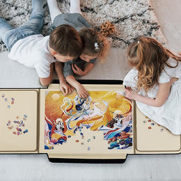 Portable Jigsaw 1000 Pieces Board Puzzle Storage Carry Safe Case Carri